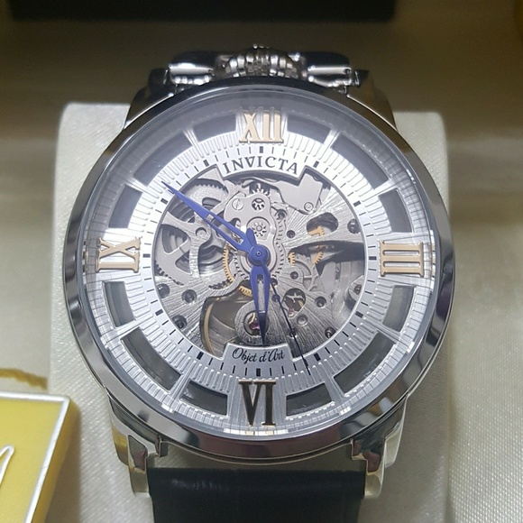 Invicta | Accessories | New Invicta Automatic Stainless Leather Men ...
